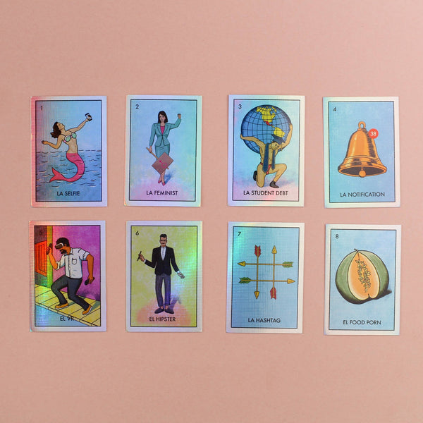 Millennial Loteria Board Game: La Shiny AF Edition - All For Our Country